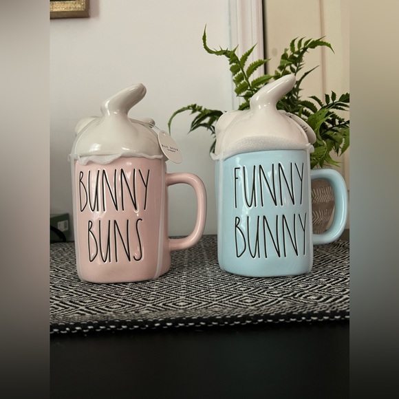 Rae Dunn | Dining | Nwt Rae Dunn Easter Mugs Set Of Two Bunny Buns And ...